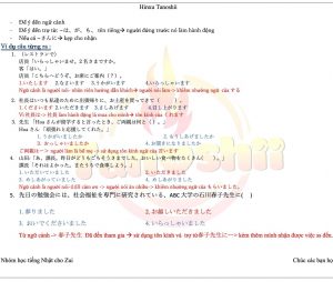 Ngữ pháp N3 đã từng có trong JLPT N3 (Có bài tập đi kèm)